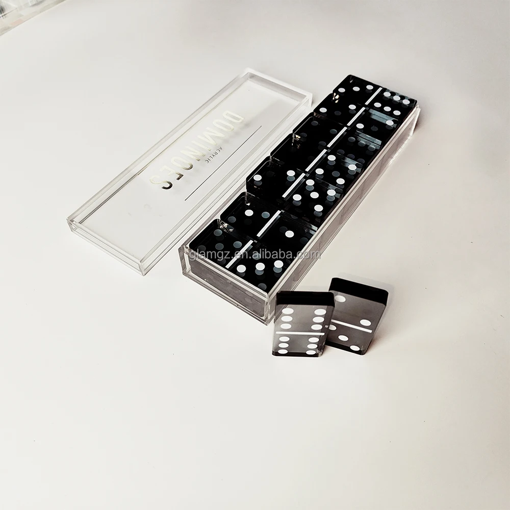 Acrylic Factory Luxury Domino Set with Dominoes Box| Alibaba.com