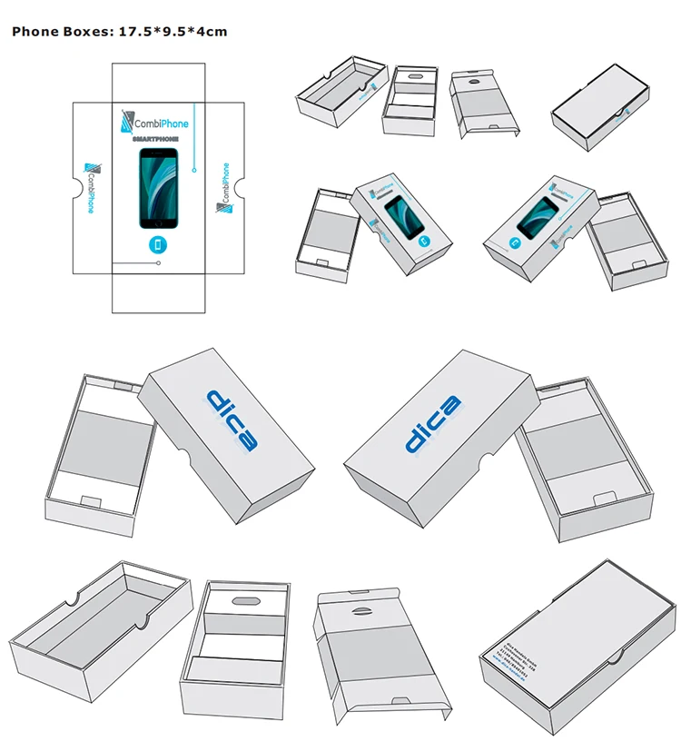 Recycled Kraft Corrugated Boxes for Smartphone Packaging