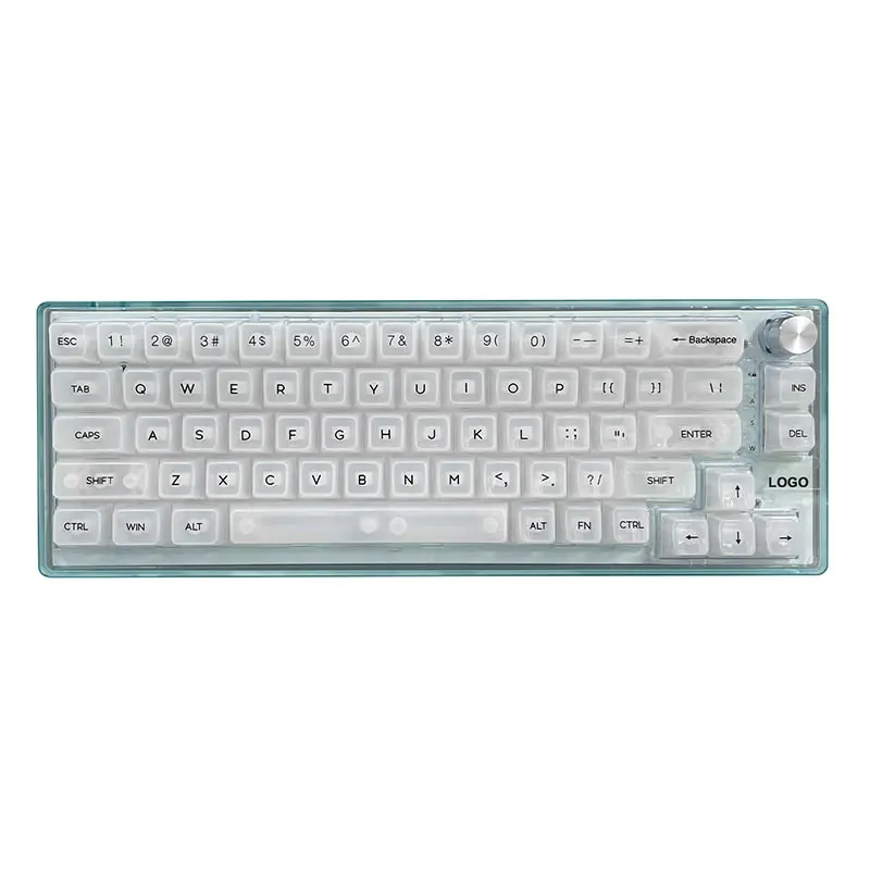 Hot Selling Full Transparent Keycaps PC Material Type c Interface ...