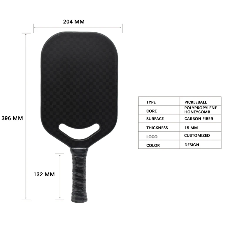 Professional Plain Woven 8k Carbon Fiber Pickle Rackets - Buy Pickle ...
