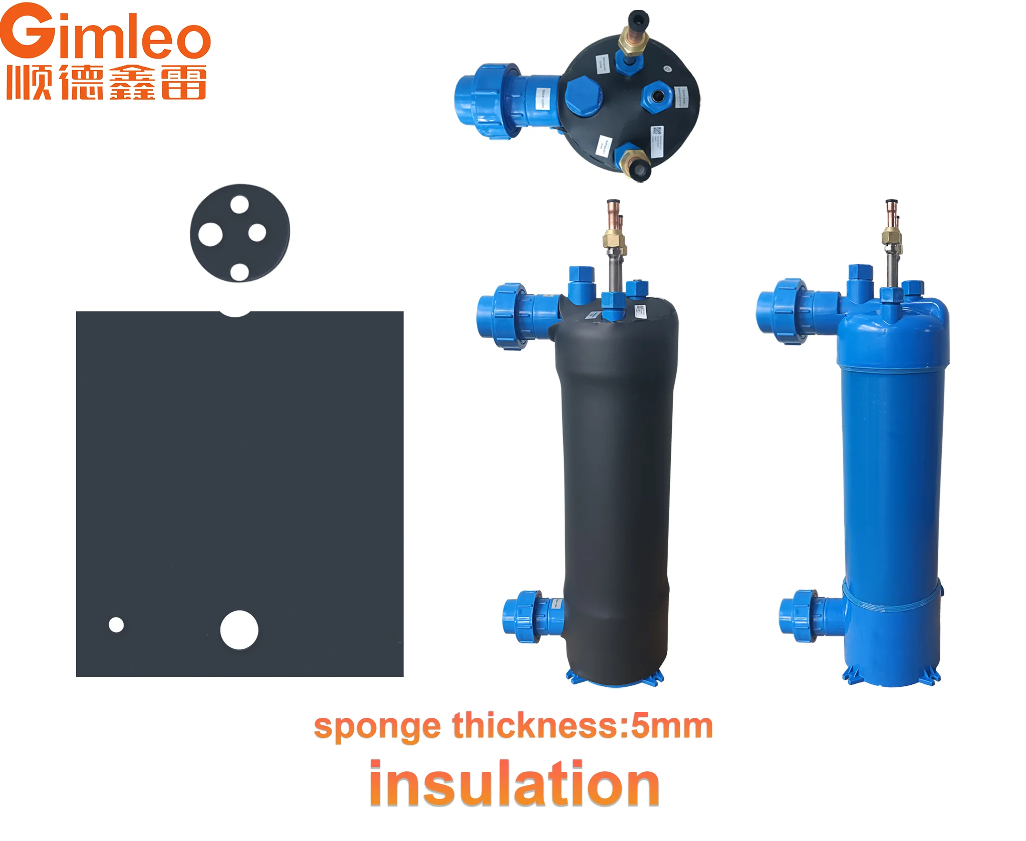 Custom Made PVC Titanium Shell & Tube Heat Exchanger (MHTA-1.5) - OEM ...