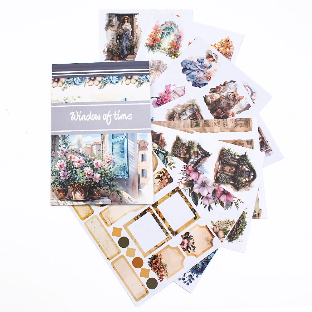 Custom Printed Flower Girl Planner Stickers Books Waterproof Girl ...