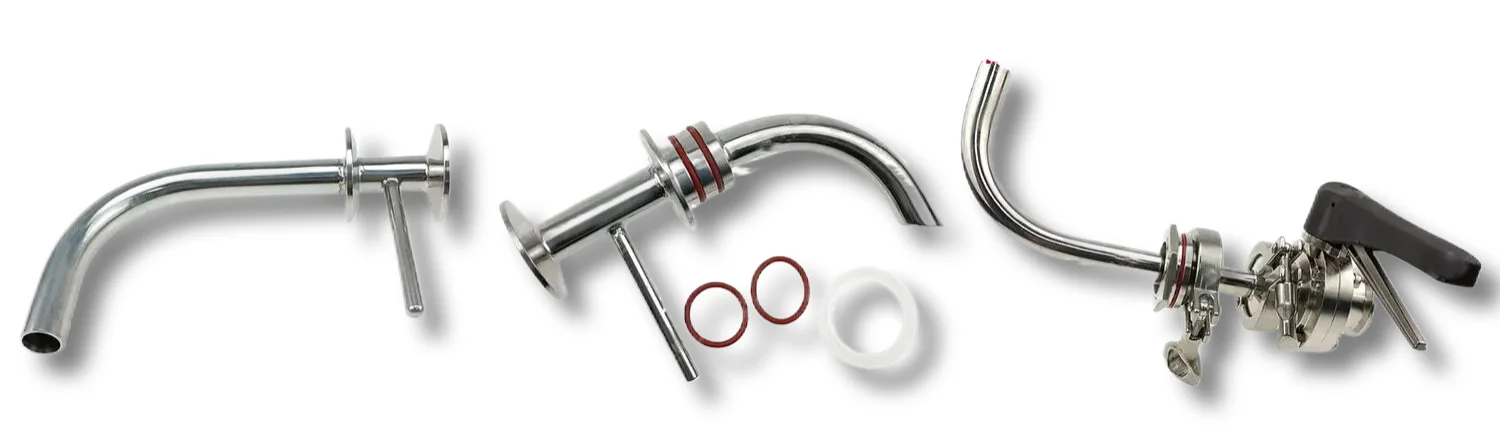 SS304 Long Radius Stainless Steel Racking Arm for Fermentation Tank