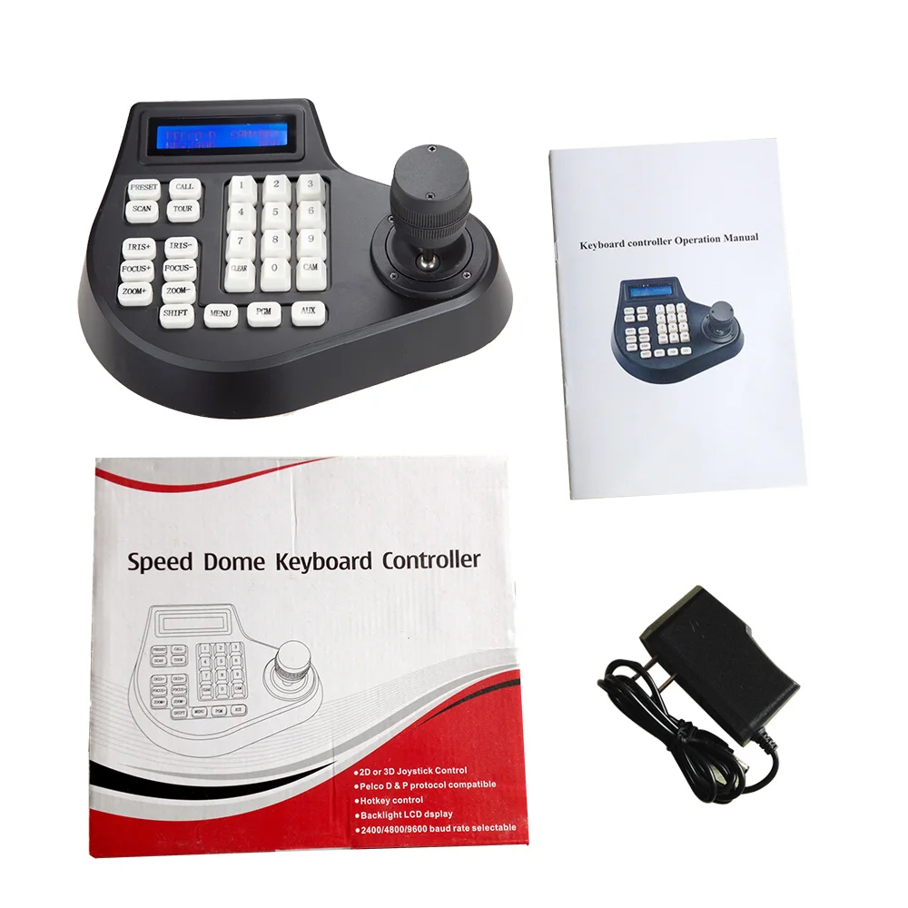 Intelligent 3d Mini Joystick Keyboard Controller For Camera Security Ptz Dome Camera With Rs485 ...