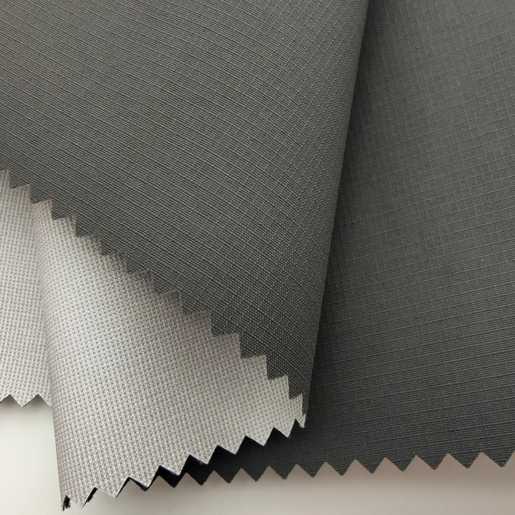 High Waterproof Recycled RPA Nylon Matt Ripstop PTFE Fabric