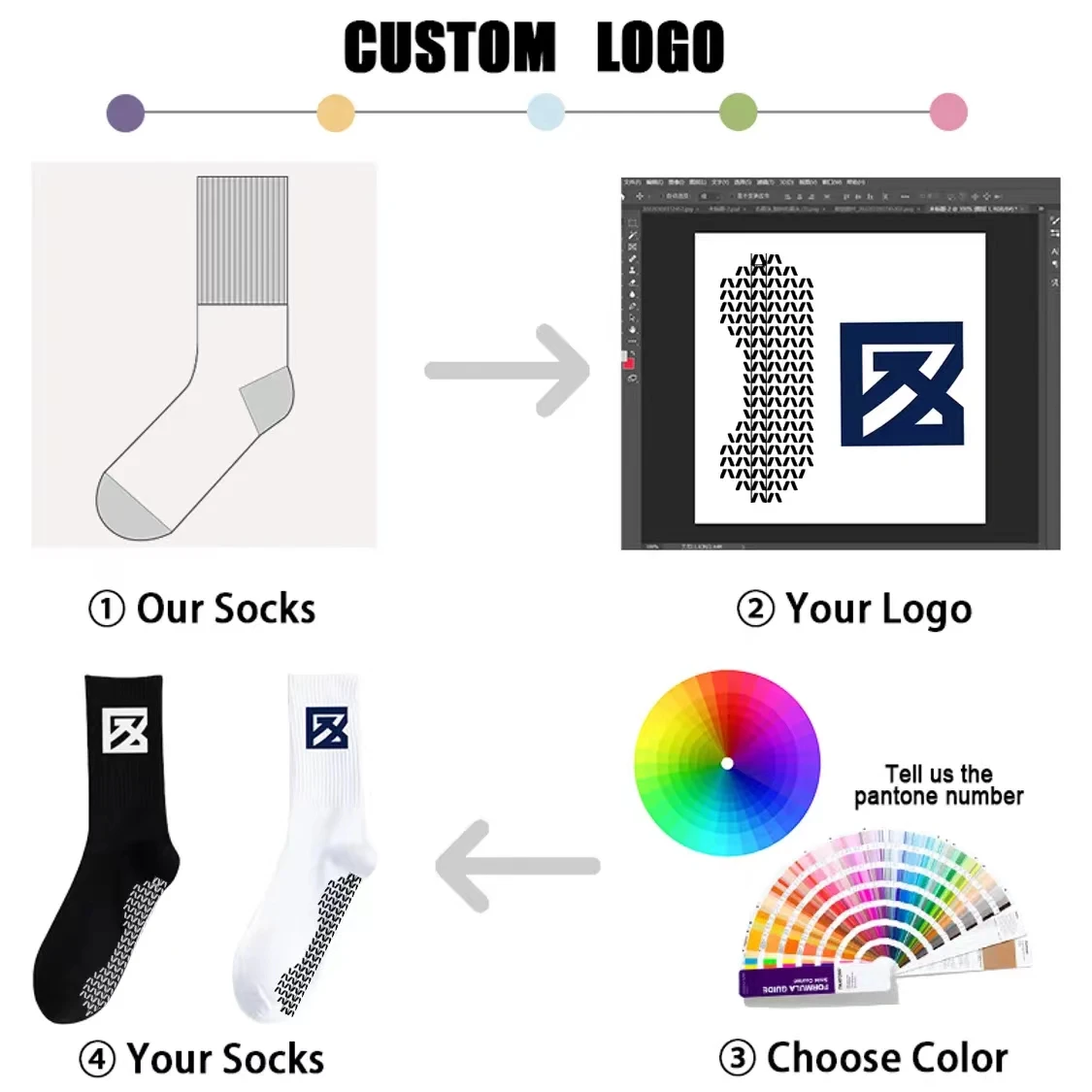 Custom Athletic Socks - Anti-Slip, Anti-Bacterial, and More