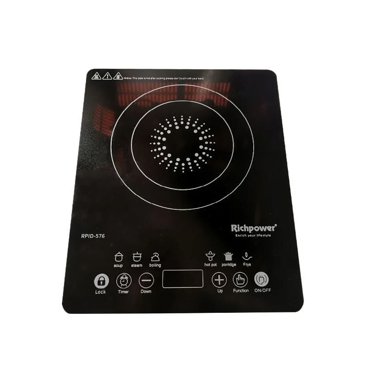 digital touch control ceramic glass plate Induction cooker with soup ...
