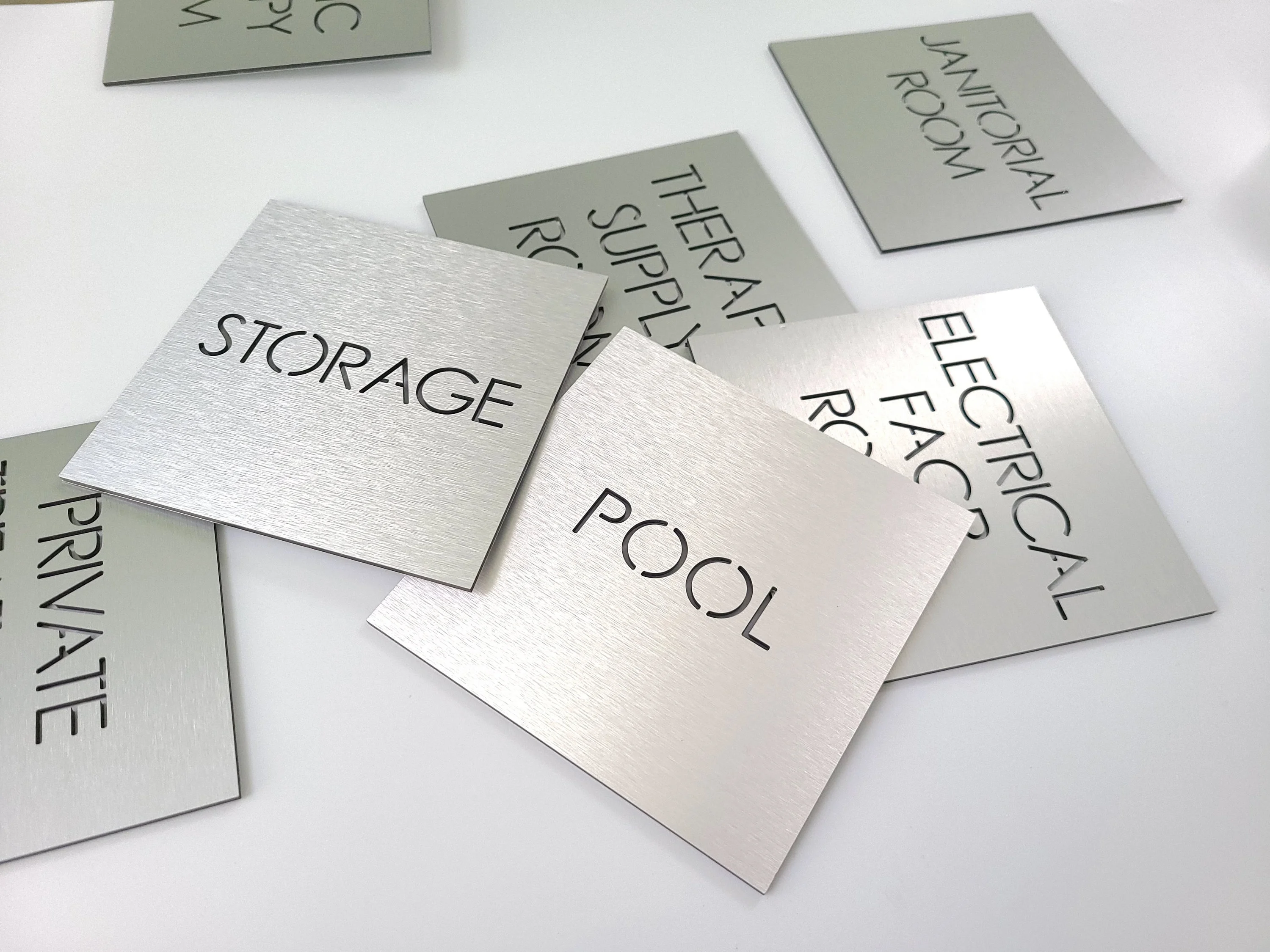 Brushed Metal Color Office Door Sign - Buy Office Door Sign,Brushed ...