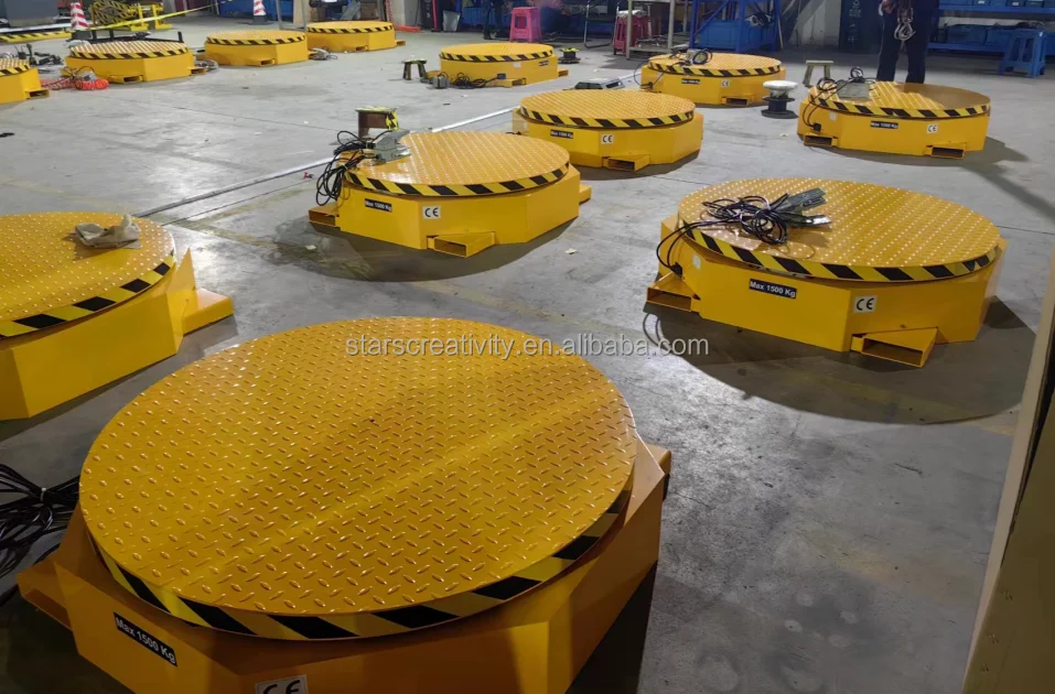 Carton Electric Turntable Motorized Rotary Pallet Turntable