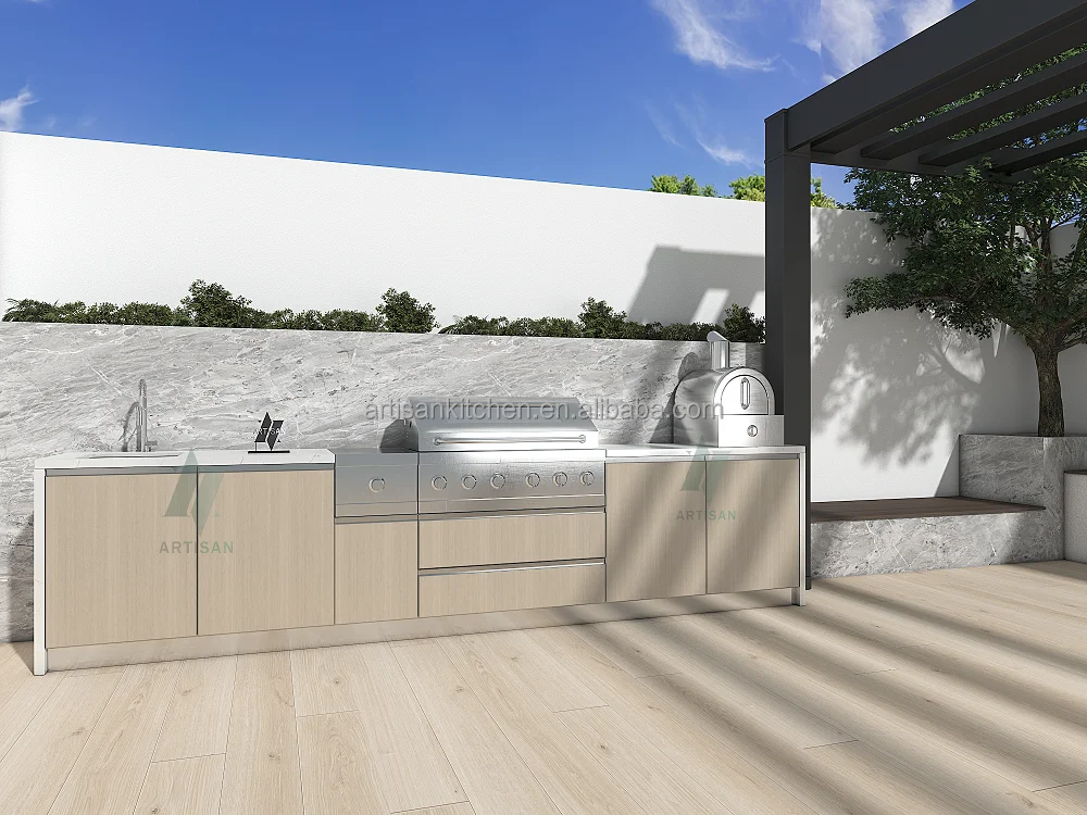 Artisan Concrete Kitchens and BBQ Units - Stainless Steel