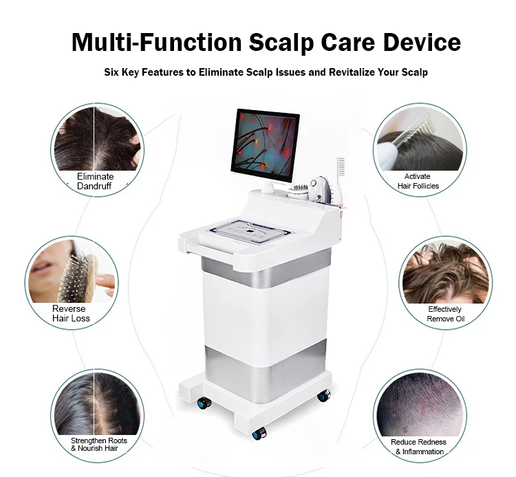 Vertical 5 in 1 Scalp Analysis Machine Hair Salon Beauty Equipment ...