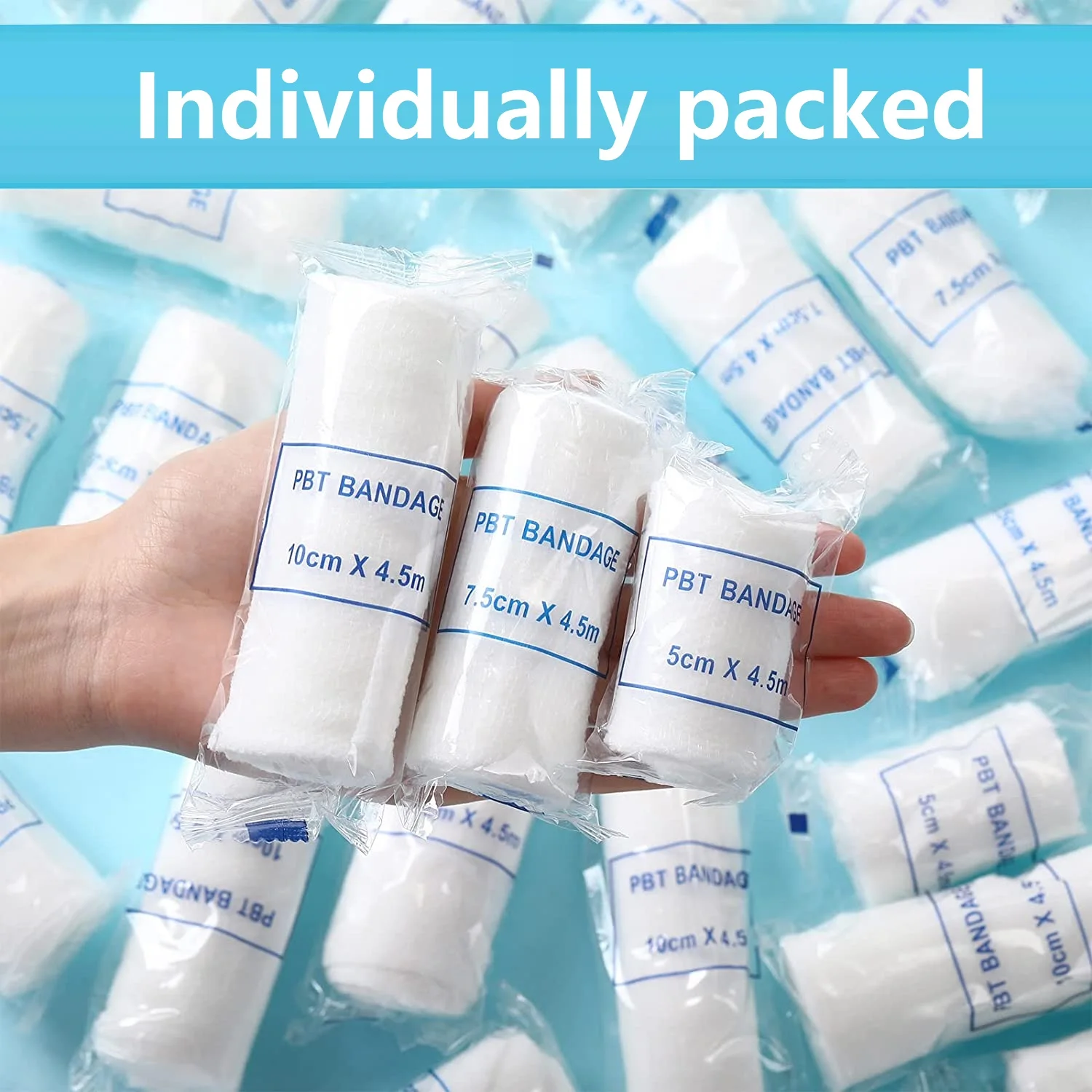 Medical Cotton Sterile Gauze PBT Bandage Wrap for Wounds