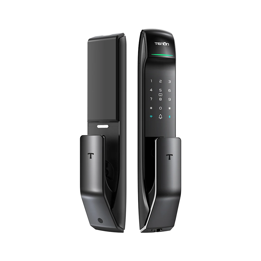 Smart Keyless Entry Door Lock Apartments Aluminum RFID Card Fingerprint ...