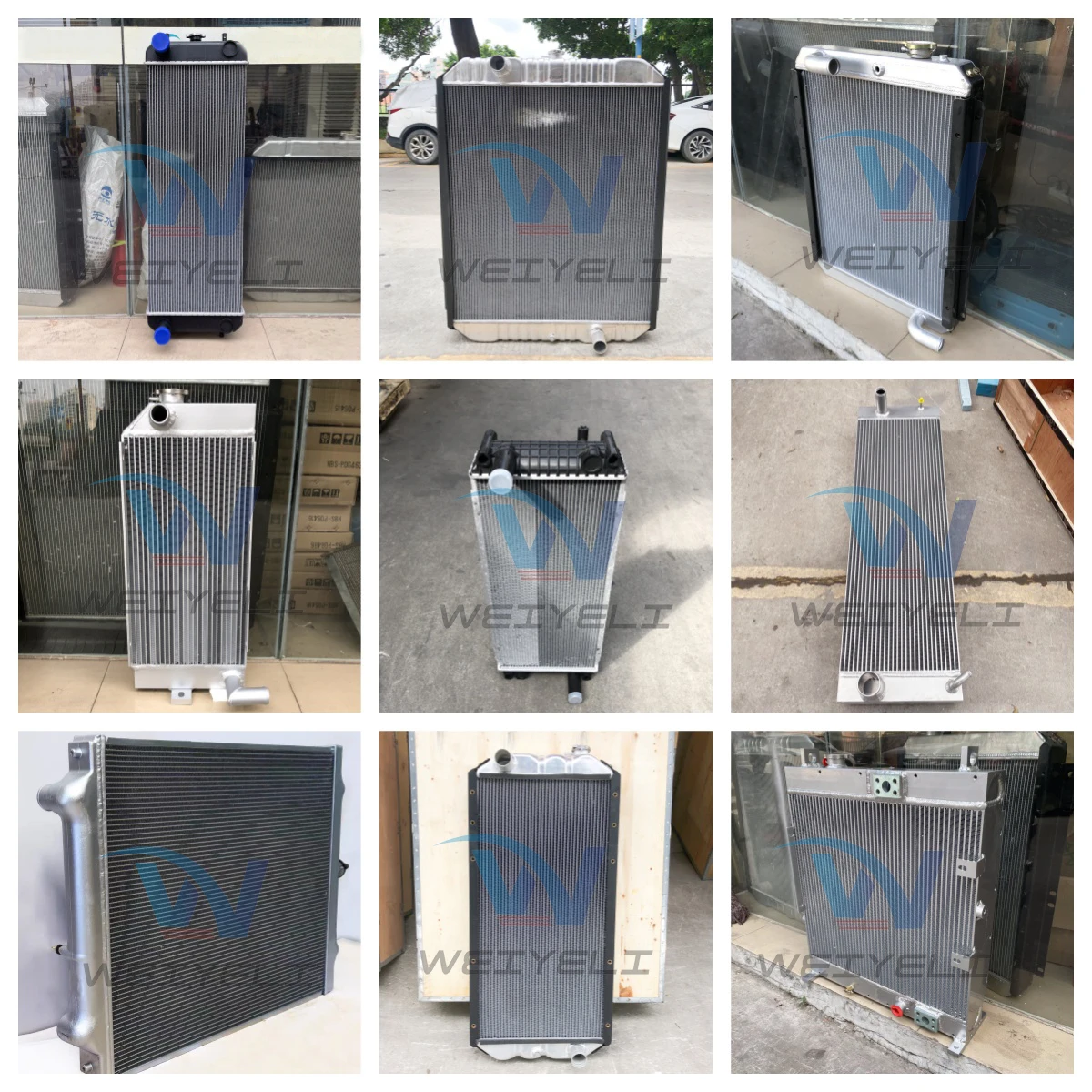 Excavator Aluminum Radiator E320C E320CL System Construction Machinery ...