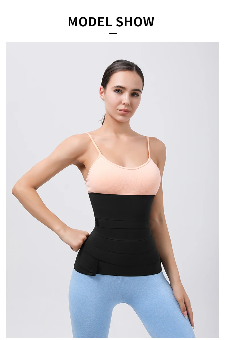 Latex Body Shaper - Waist Wrap Slimming Button Closure Belts