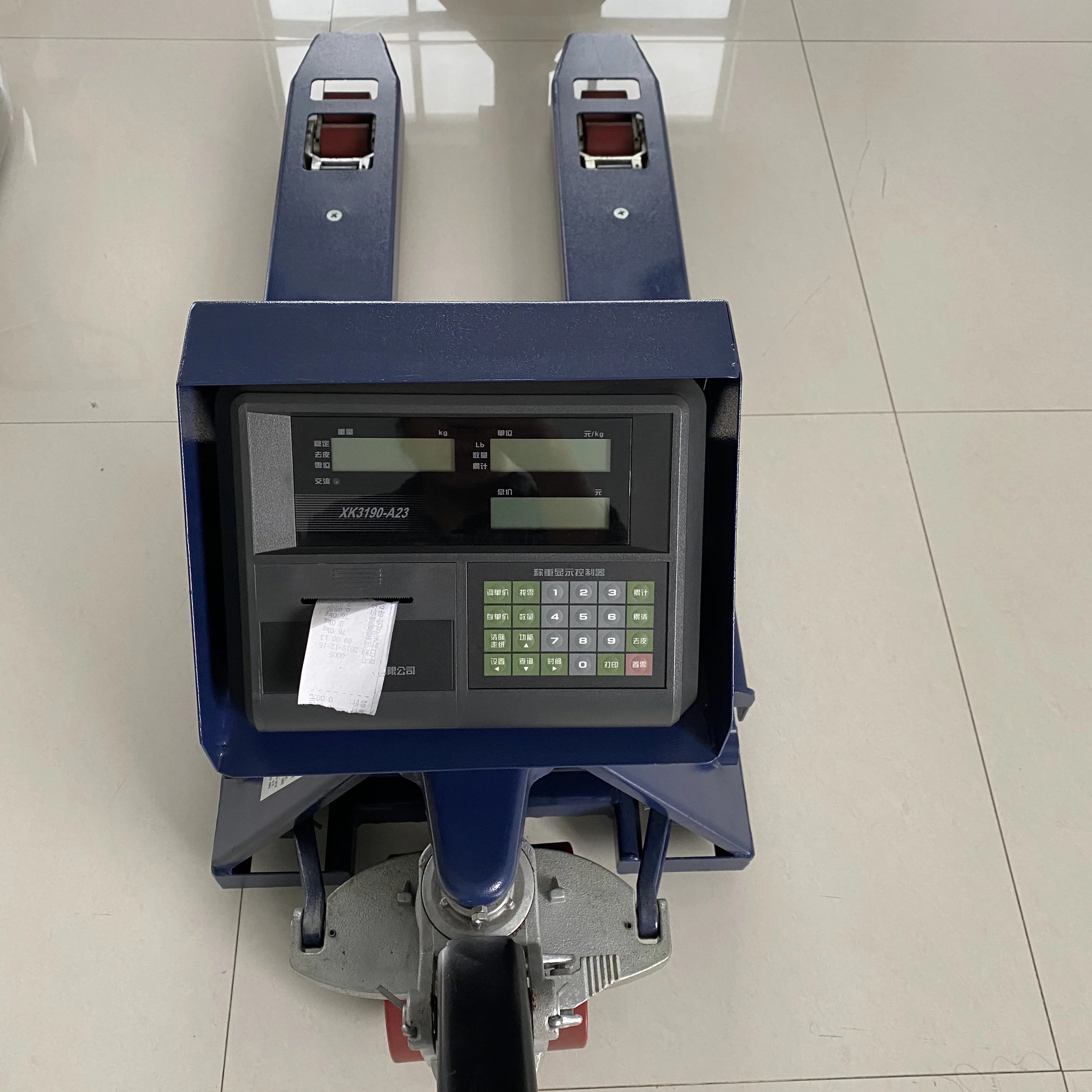 2-3 Ton Hand Forklift Mechanical Scale - Digital Pallet Truck Scale