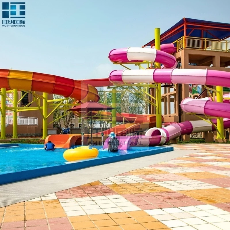 Outdoor Water Park Design Resort Swimming Pool Slides For Adults And ...