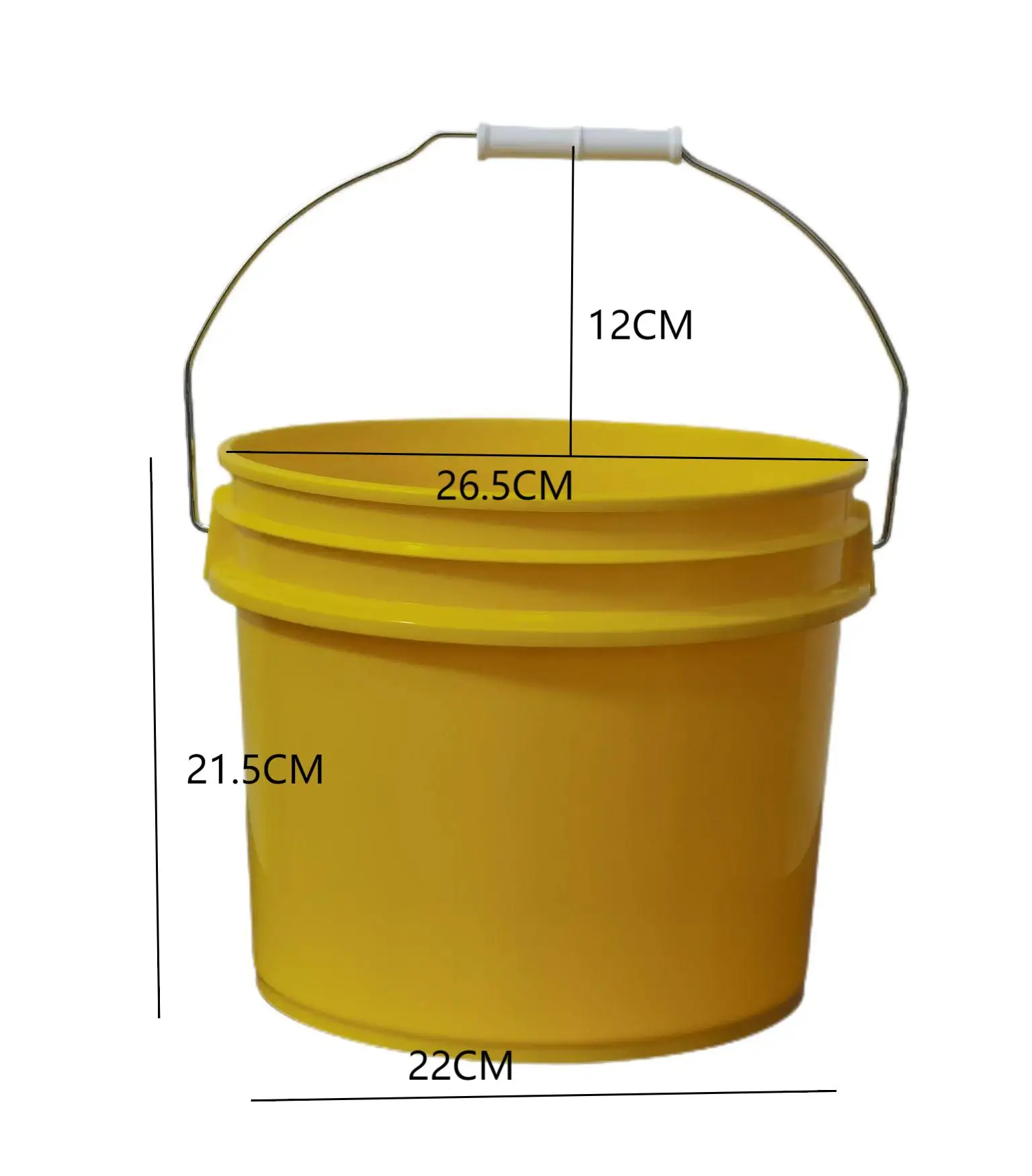 Large 6.5Gallon All Purpose Bucket Pail Container with Easy Tear-Tab ...