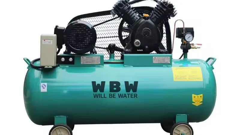 7.5kw 10hp 8bar 300l Air Tank Belt Driven Air Compressor Industrial Belt Driven Piston ...