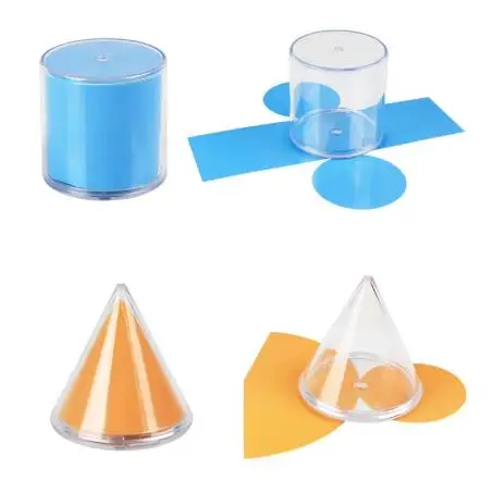 8pcs Math 3D Shapes - Educational Montessori Toys for Kids