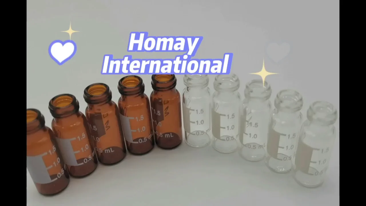 2ml Amber Hplc Chromatography Autosampler Glass Vials For Laboratory ...