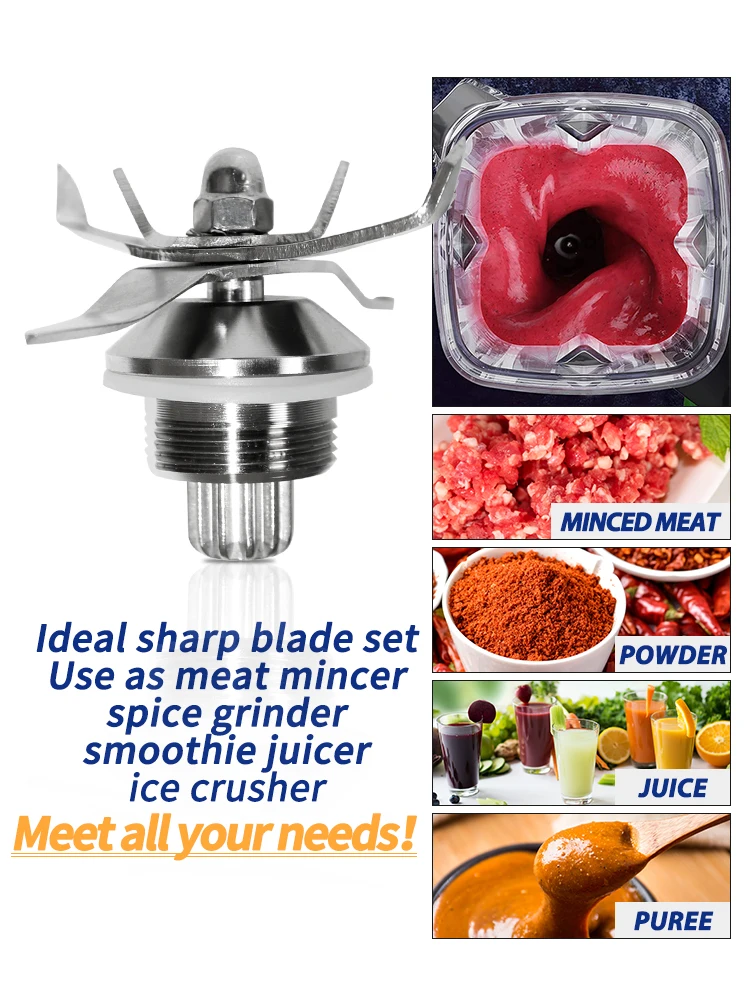 Blender Accessories - GEMAT 6 Fins Blades Replacement Set