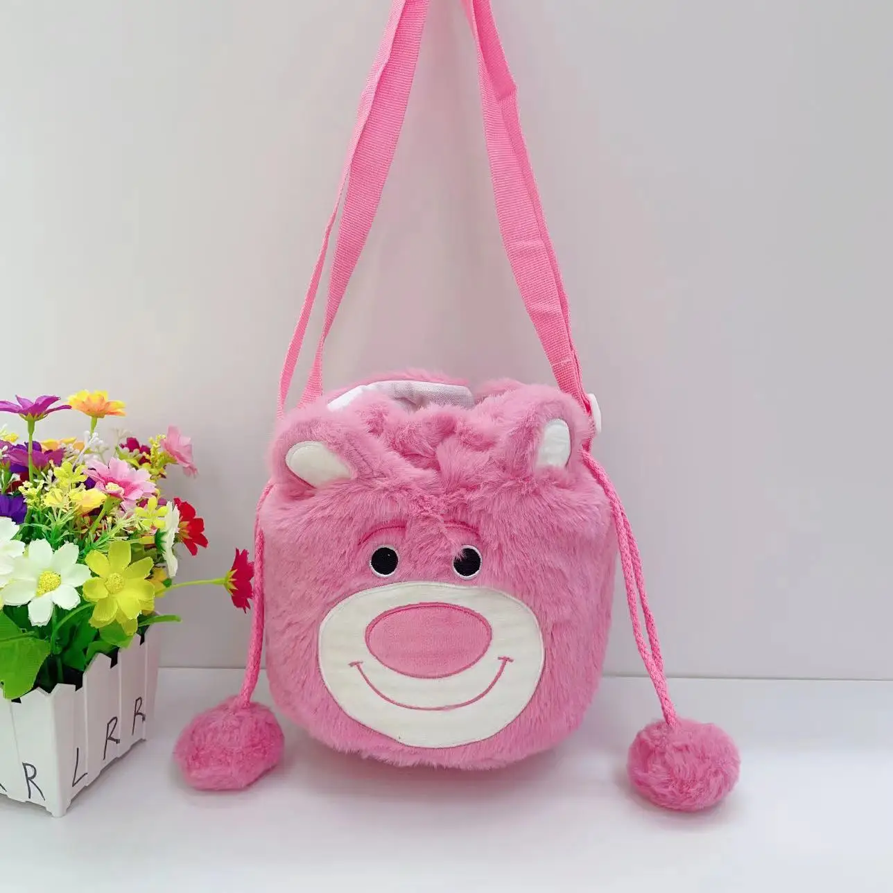 Japanese Stuffed Backpack Cute Bunched Mouth Plush Kulomi Crossbody Bag ...