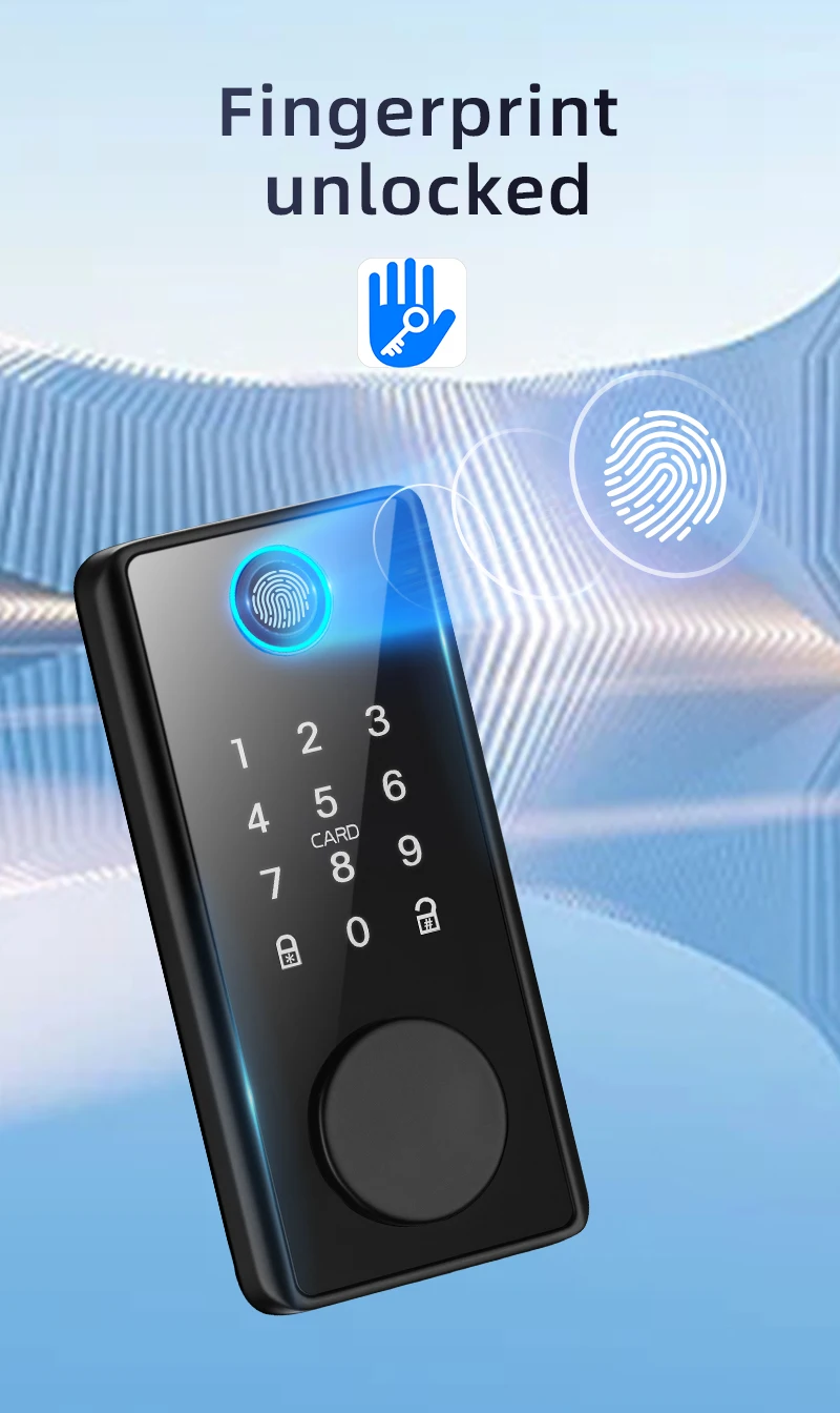Wholesale Ttlock Smart Fingerprint Knob Security Keyless Electronic Key ...