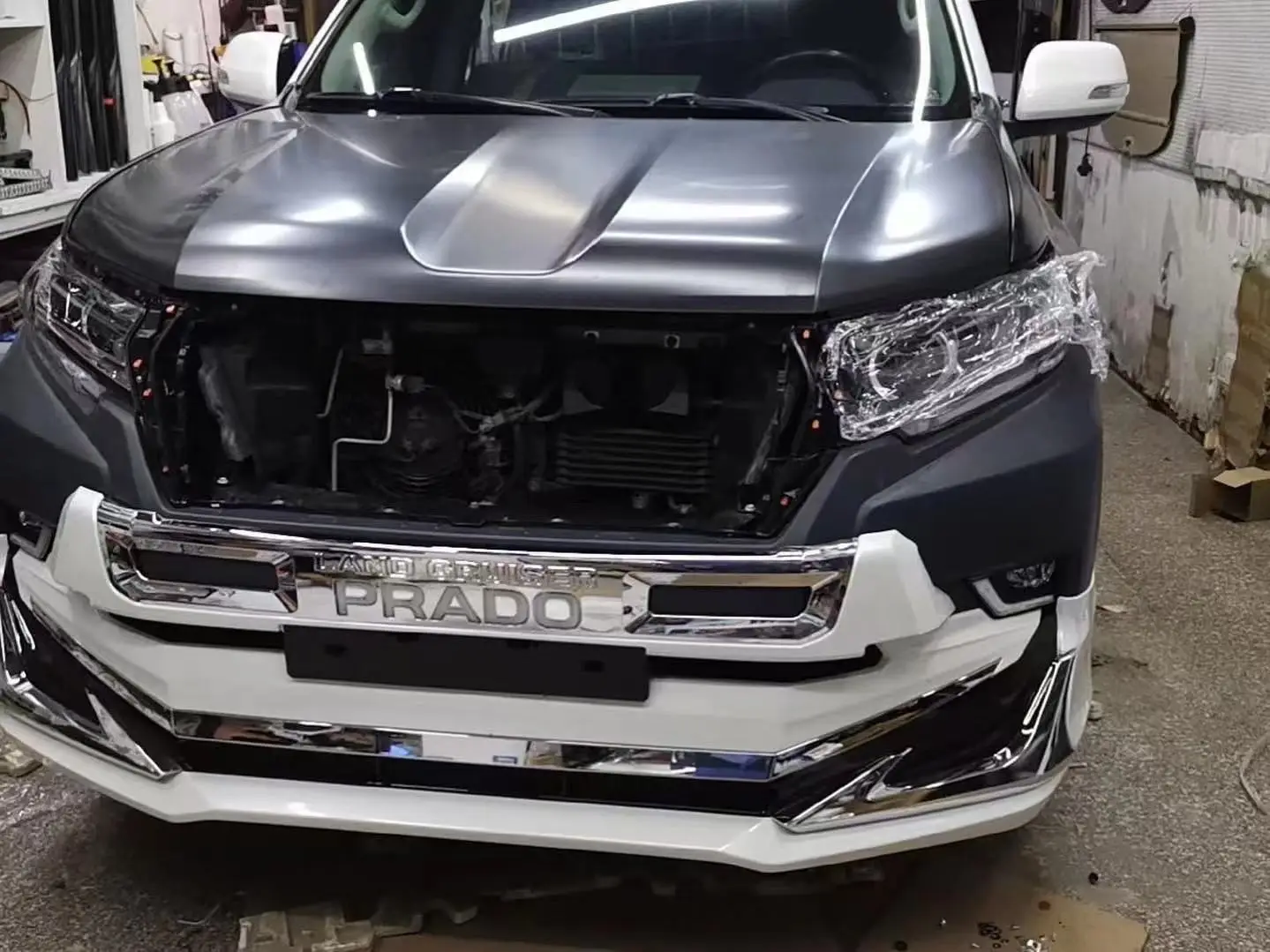 Bumpers Body Kits For Toyota Prado With Led Style For Land Cruiser ...