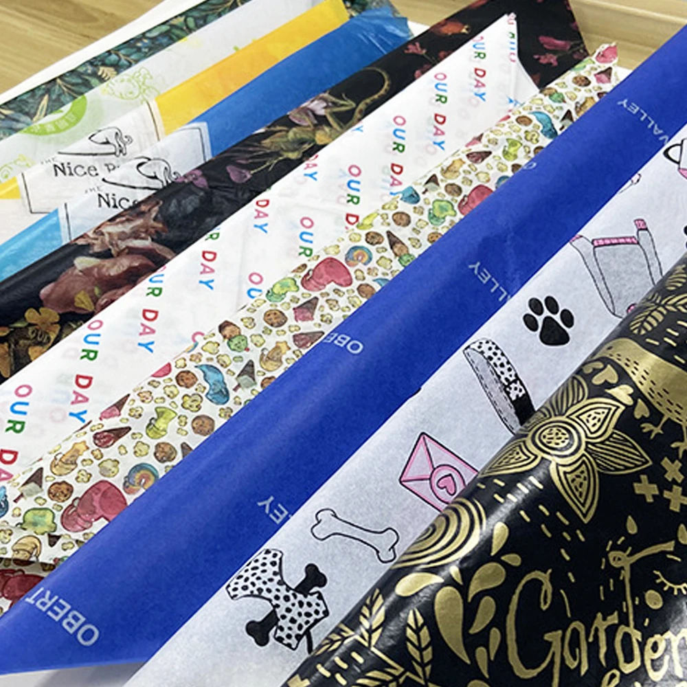 Honge Print Metallic Gift Packing Paper For Gift And Flower Packing ...