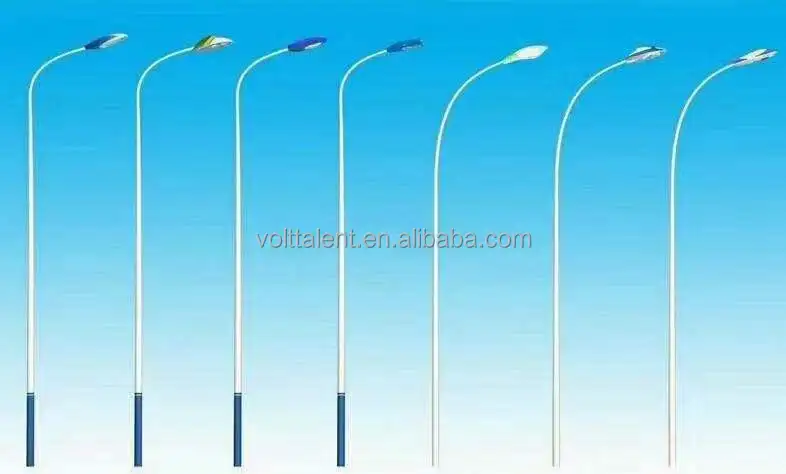 Street Light Pole High Mast Pole With Hot Galvanised Hot Dip Dipped ...