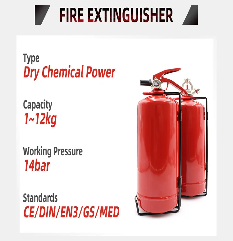 Dry Powder Portable Fire Extinguisher Firefighting Equipment For ...