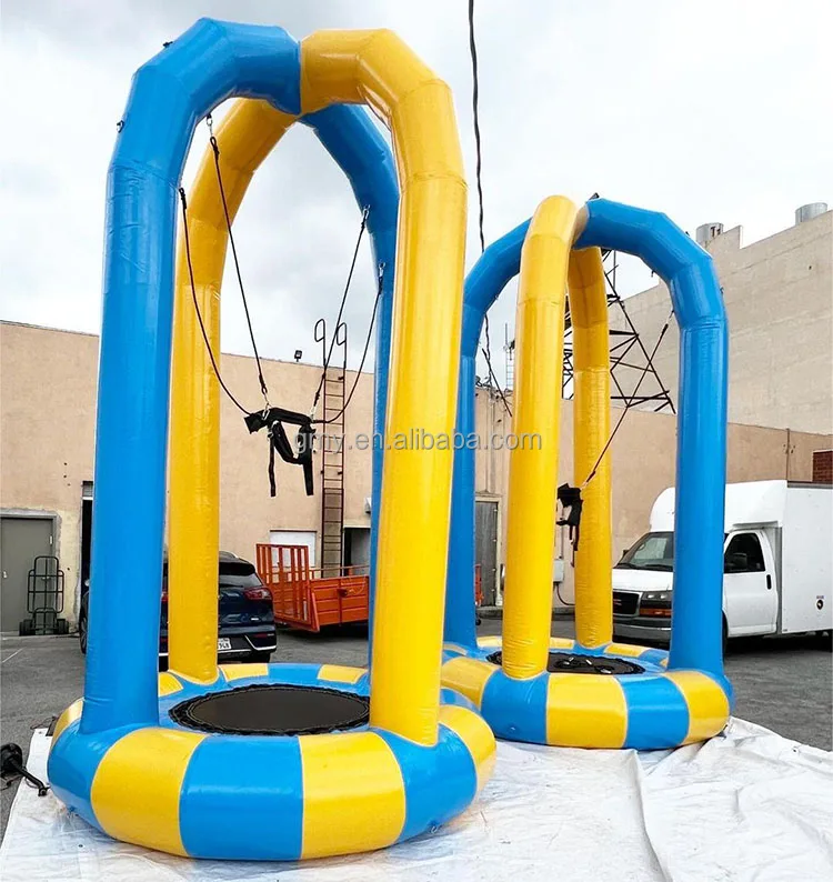Hot Sale Blow Up Kids Bungee Jumping Games Inflatable Bungee Trampoline For Events - Buy ...
