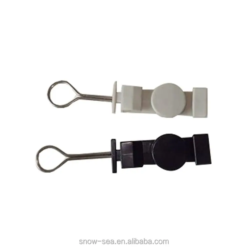 Fiber Optic Drop Cable Steel Messenger Wire Fixing Clip