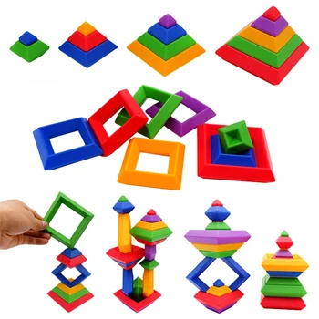 Wholesale Kids Educational Magic Tower 3d Assembled Blocks Early ...