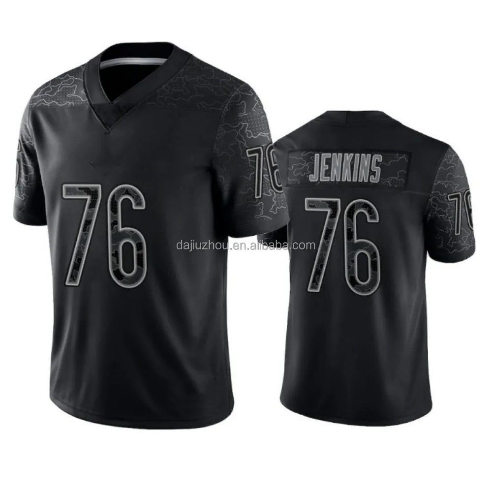 Menutt 2022 Wholesale Chicago City Men's S Black #1 Justin Fields #52 ...