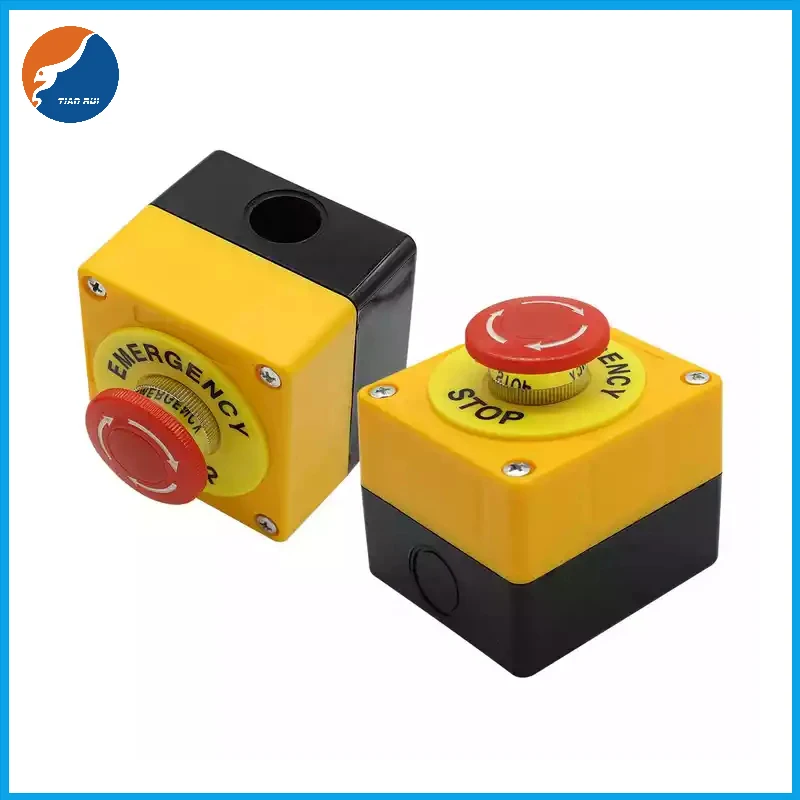 2 Position Momentary Emergency Stop Push Button Switch Red Mushroom ...