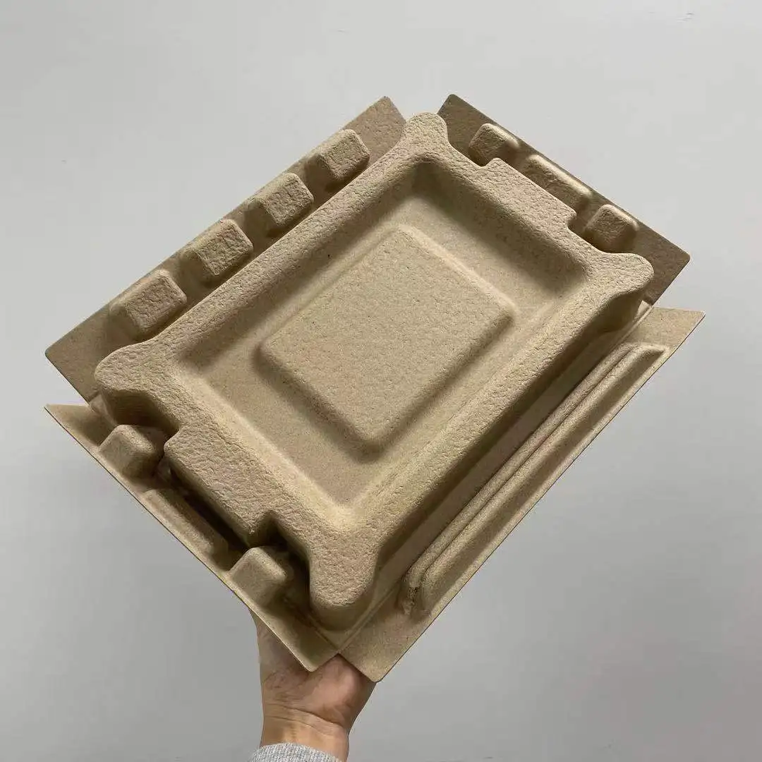 Custom Paper Pulp Packaging Insert Tray for Laptop Electronics