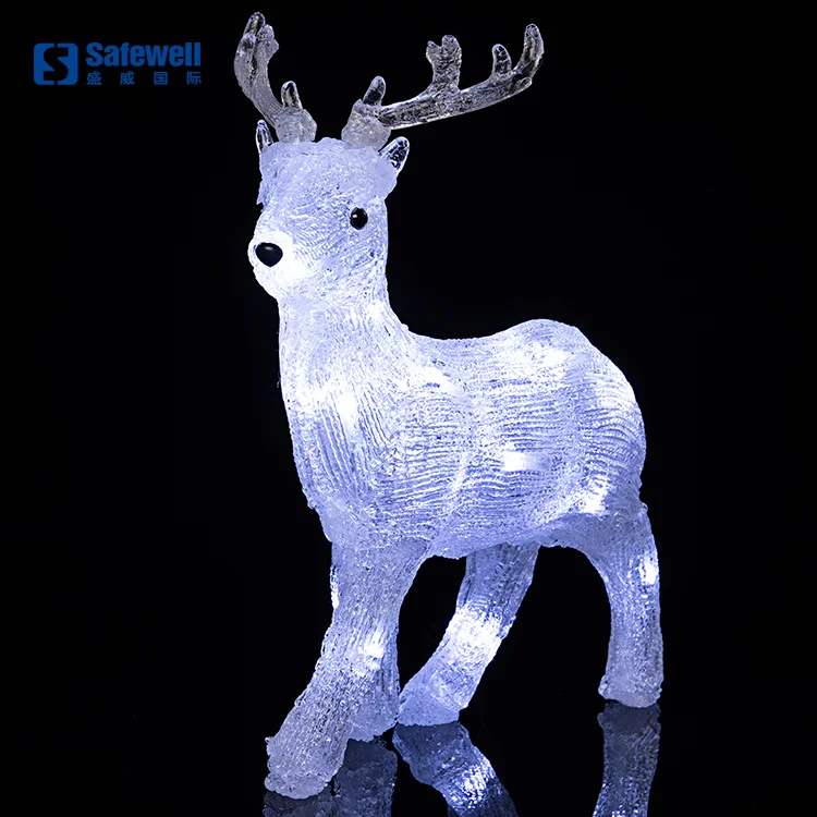 Hot Sale Animal 3d Acrylic Led Deer Motif Light Christmas Decoration ...