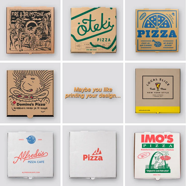 Custom Pizza Boxes - Durable, Recycled, and Logo Printed