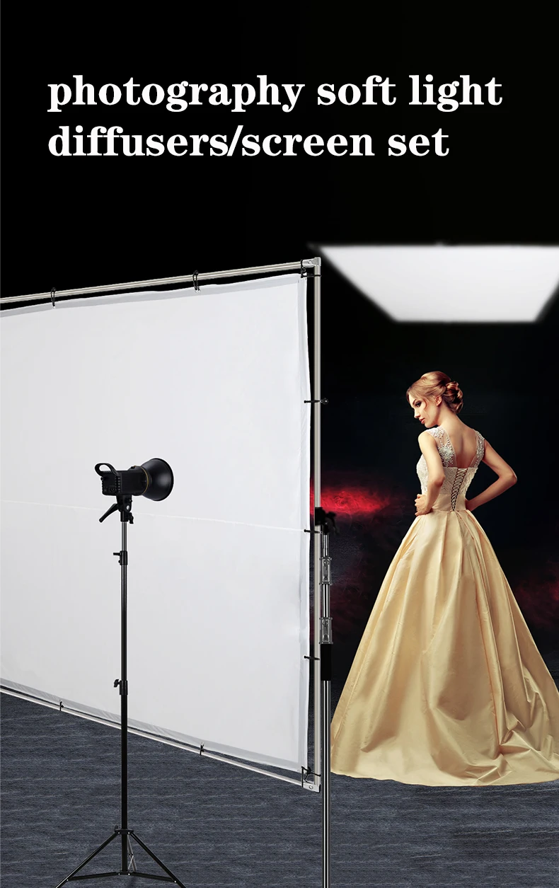 2x2.5m Scrim Diffusion Butterfly Frame for Photo Video