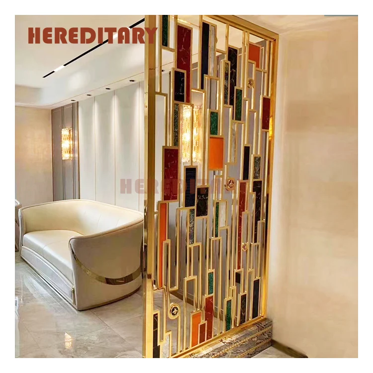 Metal Partitions Room Divider Decorative Stainless Steel Screen ...