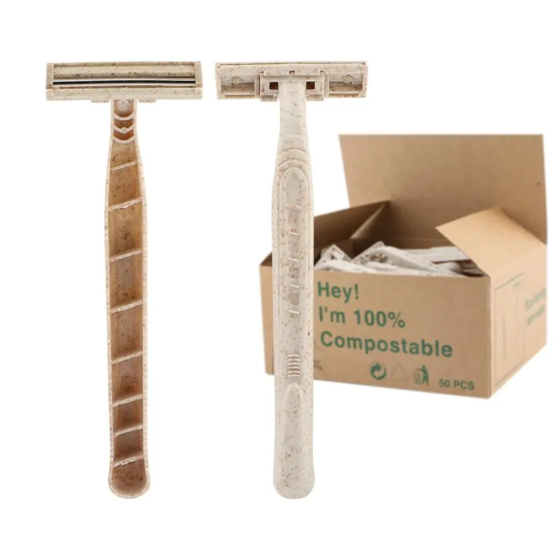 Eco Friendly Twin Blade Razor - Biodegradable & Disposable
