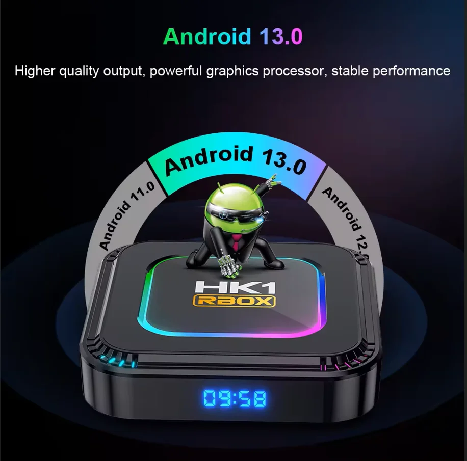 Android 13 IPTV BOX HK1RBOX K8 - 8K Media Player Set Top Box