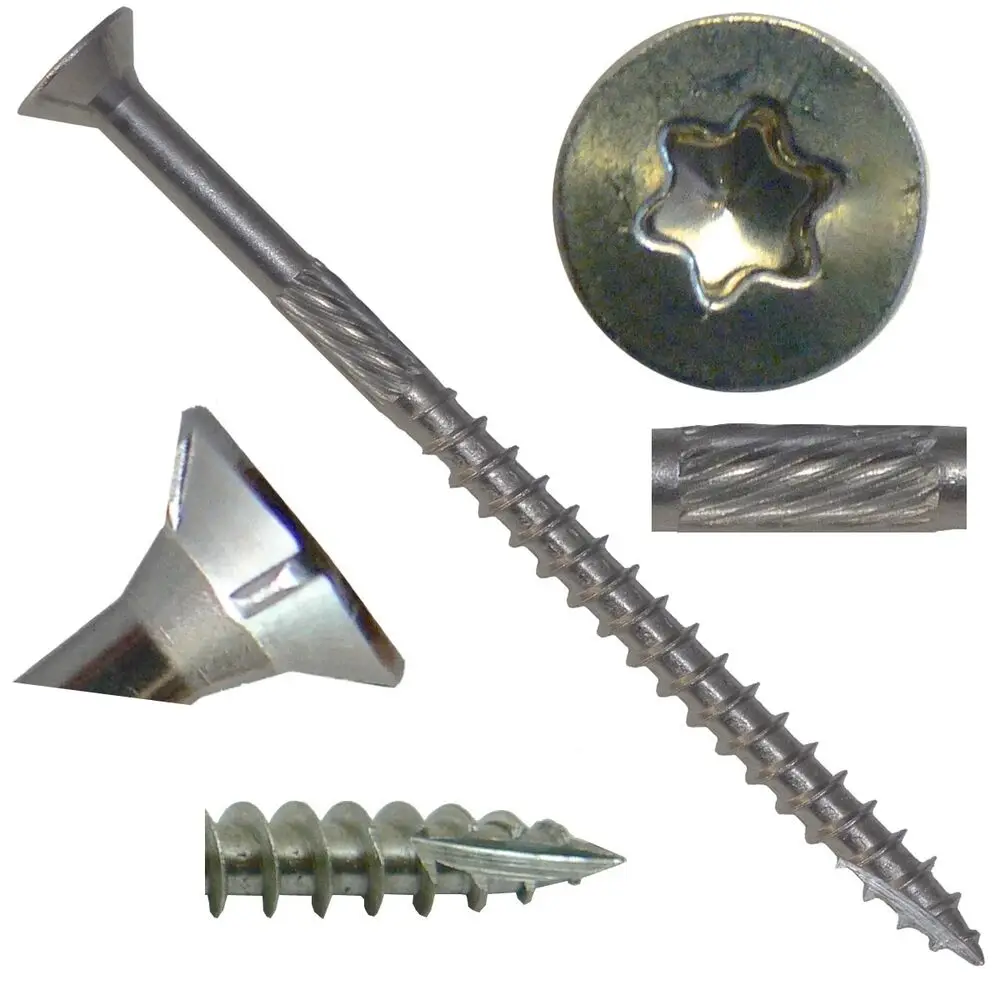 304 Stainless Steel Decking Screws Countersunk Torx Socket Self Tapping Chipboard Screw| Alibaba.com