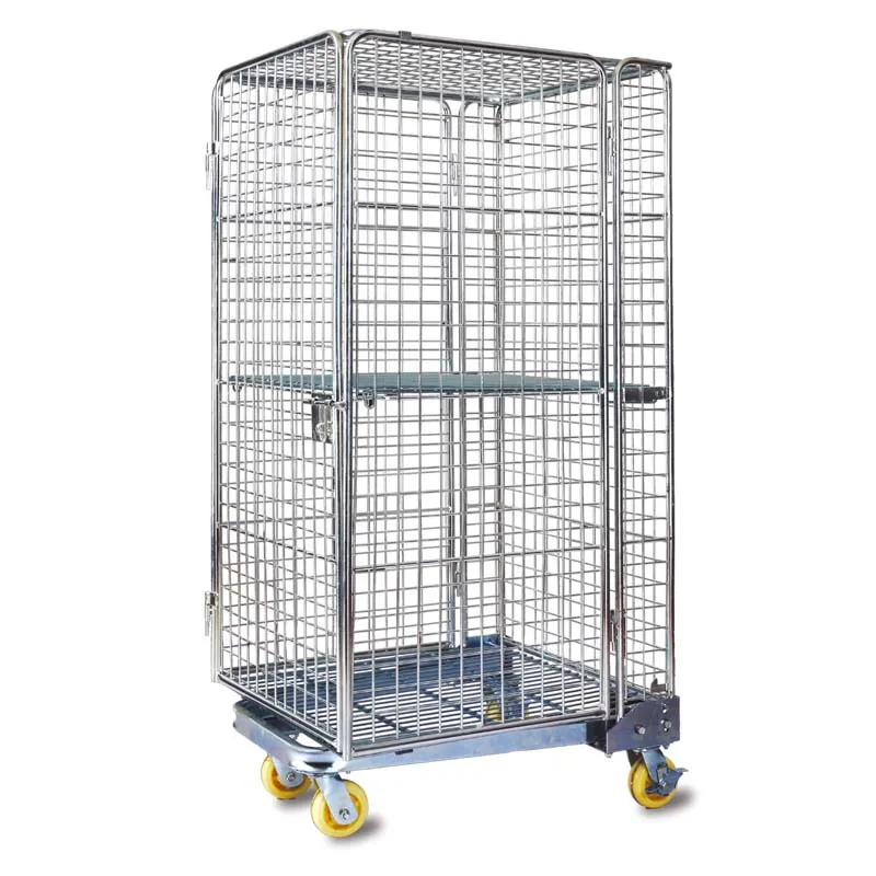 Warehouse Container Cage Postal Trolley Hand Carts Logistics Trolleys ...