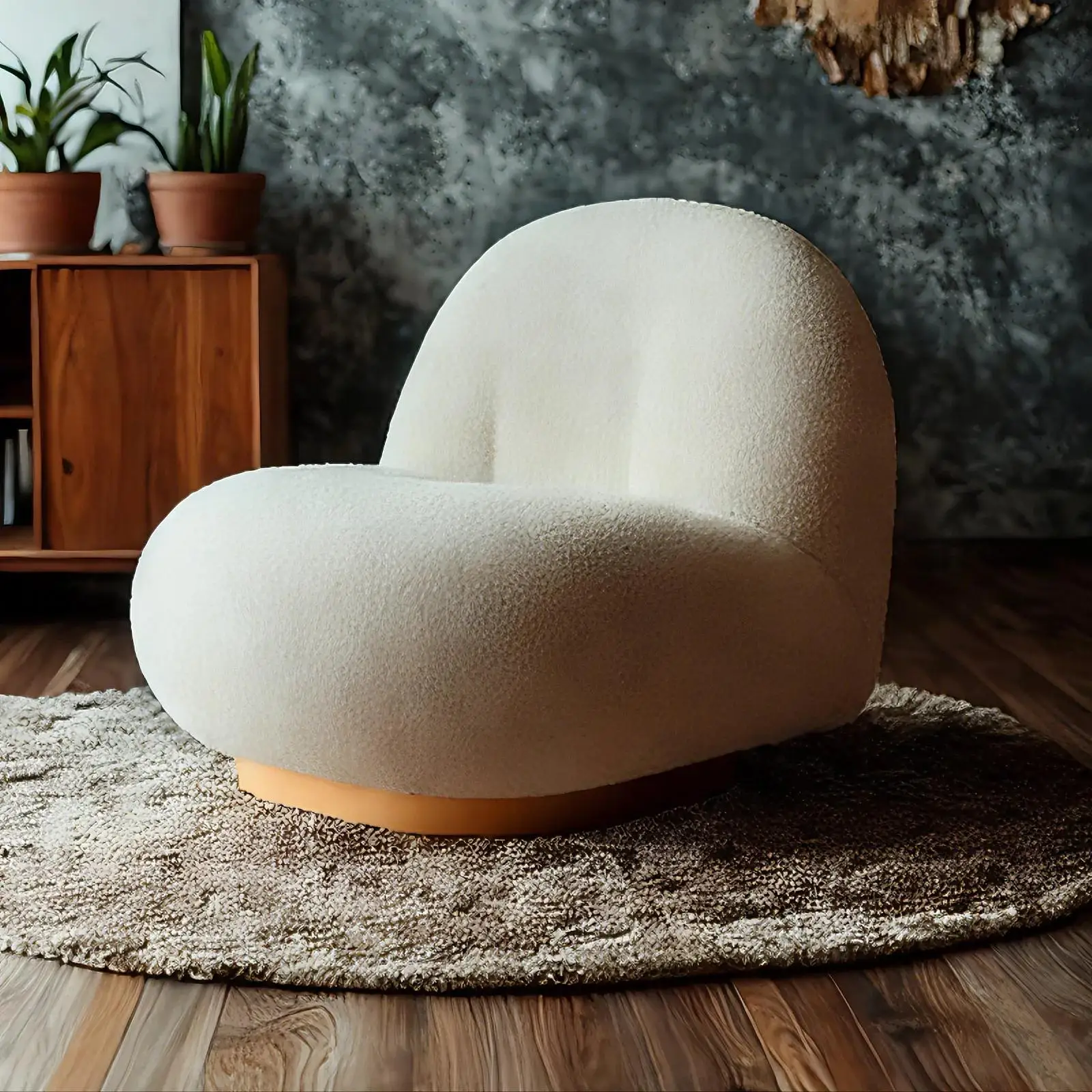 Luxury Lounge Chair Asymmetrical Design For Living Room Bedroom Balcony ...