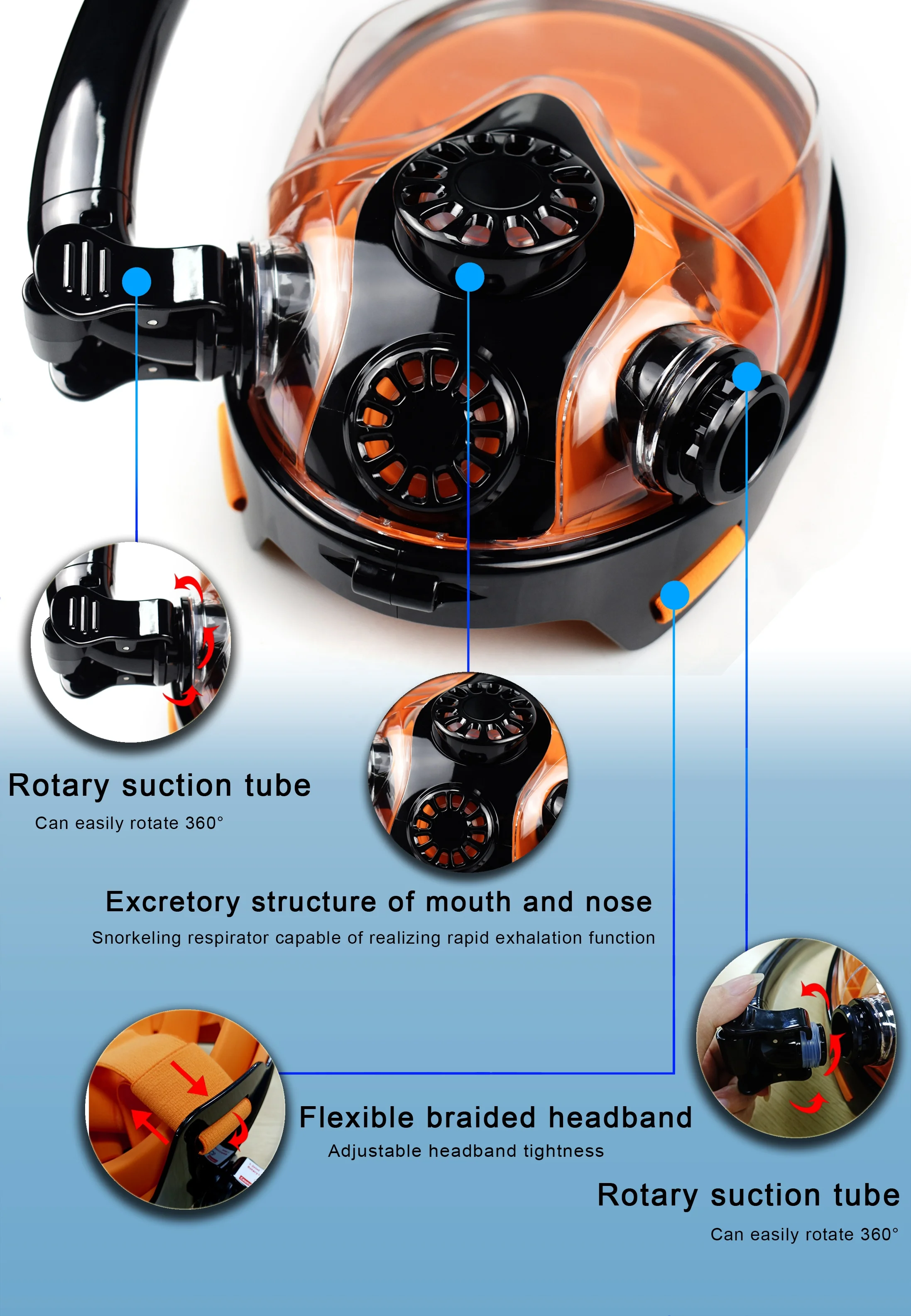 Underwater Mini Lung Air Tank - 1L Scuba Diving Oxygen Tank