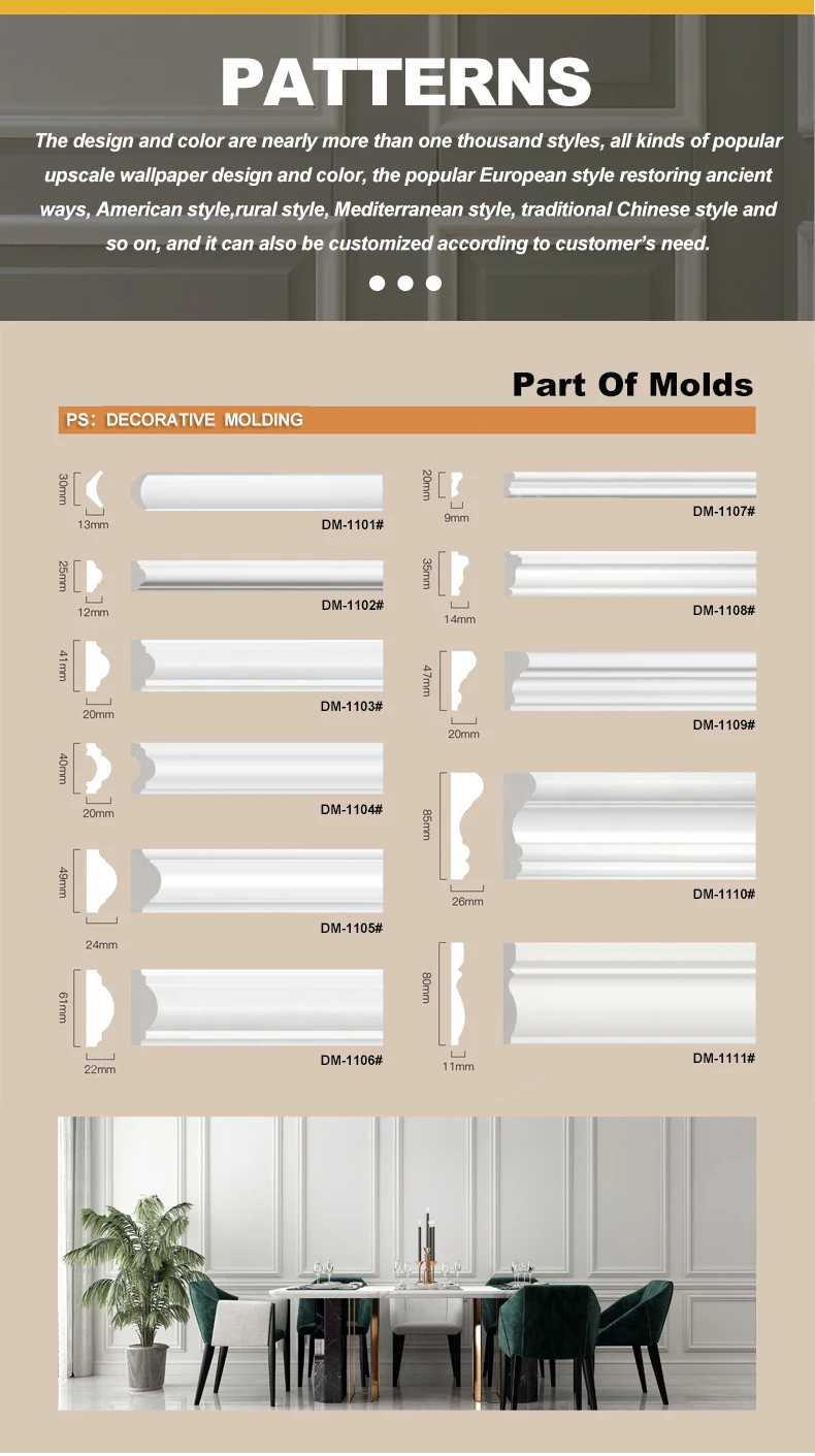 Yining Column Molding Corner Molding Cornice Wall Molding Trim Moulding ...