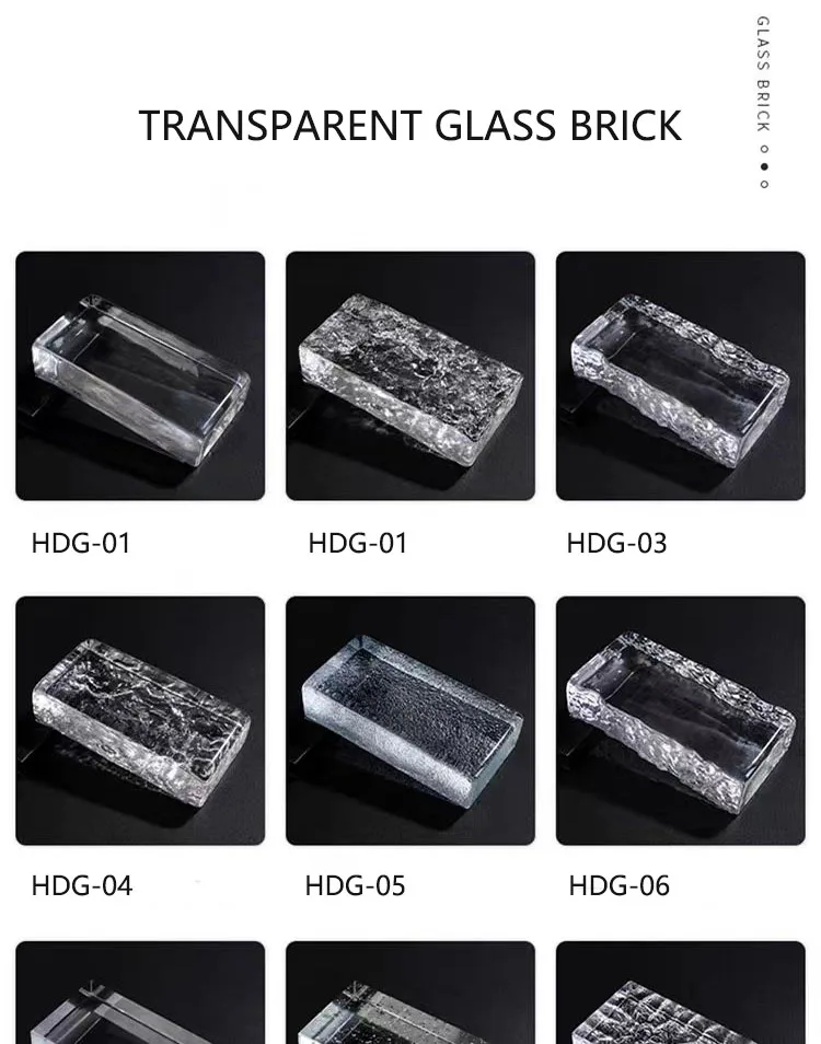 Solid Clear Glass Blocks - Decorative for Home & Bathroom